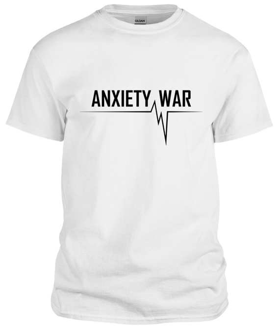 "ANXIETY WAR" T-Shirt - White – AnxietyWar.com